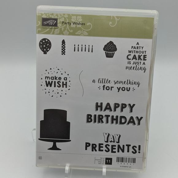 Stampin' Up! | Office | Stampin Up Stamp Set Party Wishes 4961 Stamping ...